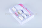 Portable Mini 5 in 1 Soft Electric Facial Cleansing Brush / Exfoliating Brush For Body