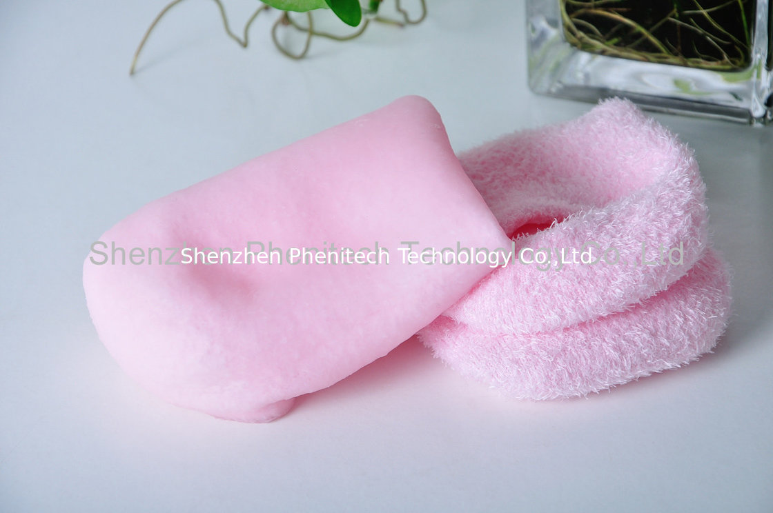 Custom Pretty Soft Lavender Essence Moisture Gel Toe Socks For Dry Feet