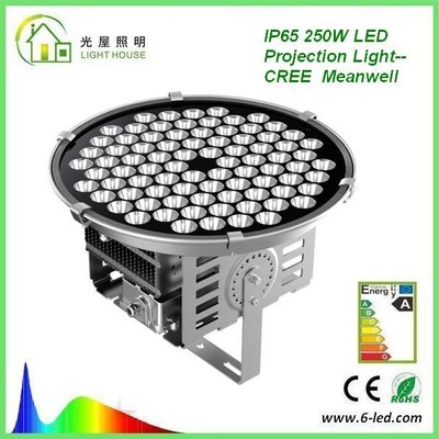 High Power 250W Floodlight High Mast Lighting Firxture , IP67 High Mast Tower Lighting
