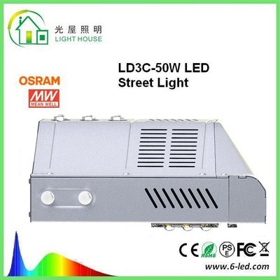 IP65 Nichia High Power Led Street Light SMD3030 Chip 140 LM / W DLC FCC Certified