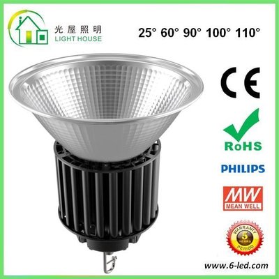 Cool White High Bay LED Lighting Waterproof with 200 watt  Power , 6500k CCT