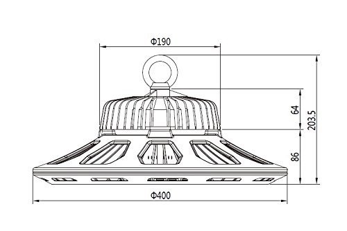 Waterproof 150W High Bay LED Warehouse Light with Cree LED Chip , Aluminum Alloy Material