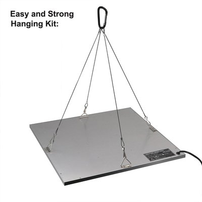 Hydroponic Plant Growth Lamp Indoor For Vegetable And Flower , Silver Frame