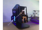 2.5kw 9D VR Simulator 360 Degree Roller Coaster Cinema Single Seat Black Color