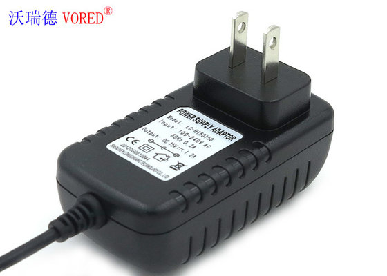 Wall Mounted Universal Switching Power Adapter , 15V 1.2A AC DC Charger Adapter