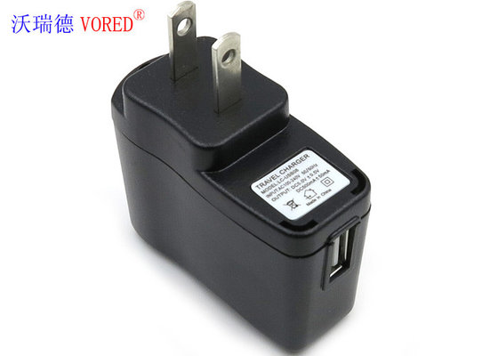 AC To DC USB Wall Charger With LED Indicator Light PC ABS Material