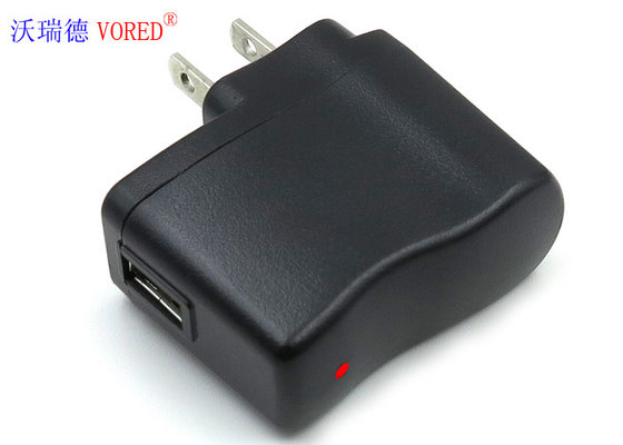 AC To DC USB Wall Charger With LED Indicator Light PC ABS Material