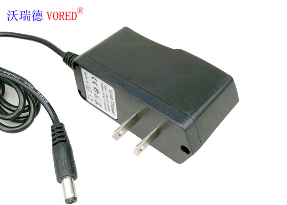 Black DC  Connecter Lithium Battery Charger 1000mA Charging Current