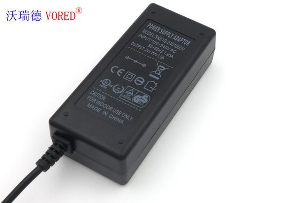 Switching Mode Power Adapter For Water Dispenser , 24V 1A Universal AC DC Power Adapter Pass The DoE6 Testing