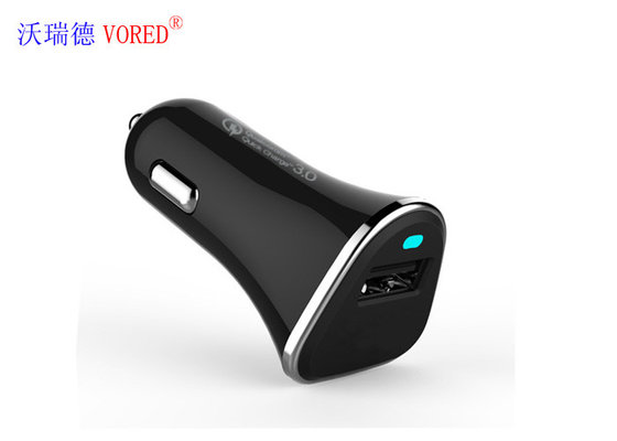 Custom Color Universal USB Car Charger ABS PC Material 250mA Max Input Current
