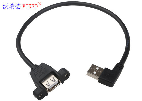 Panel Mount Extension USB Data Cable With Screw Hole 156g Net Weight