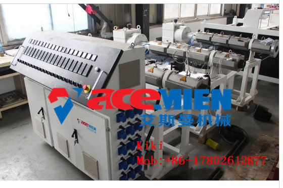 PVC Colorful Hollow Roofing Tile Machine , Tiles Roll Forming Equipment 800-1000mm width