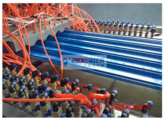 Plastic Hollow Double Layer Roll Forming Machine for Roofing Tiles 12mm - 14mm thickness