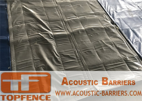Temporary Acoustic Fencing Lightweight design easy to install 4ft x 12ft for the temporary construction fence supplier