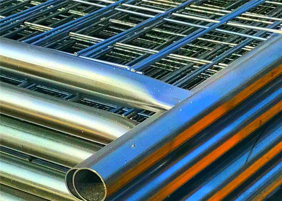 2.1mx3.5m with middle brace tube OD32mm steel tube wall thick 1.5mm temporary construction fence supplier