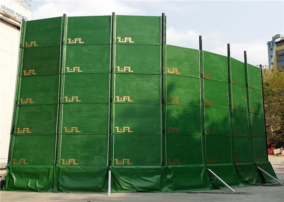 Customized 6'x12' Temporary Sound Wall temporary noise barriers Noise Absorption 40dB reduce Outdoor Noise supplier