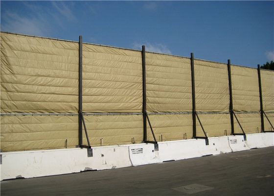 Temporary Acoustic Barriers Cut Edge for for 6' x 12' chain link fence panels supplier