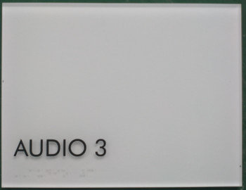 Grade II Braille Thermoformed ADA Signs 8.5"X6.5" Anti Wind Straight  Edge