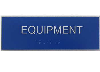 1/4" Acrylic Panel Braille Room Signs Square Corner Thermoformed ADA Compliant