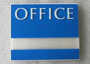 custom ADA room signs Thermoforming Signage Vandal Proof With Changeable Information Window