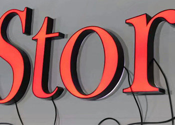 Clear Acrylic Alphabet Marquee 3D Lettering Signage Store Logos,halo illuminated