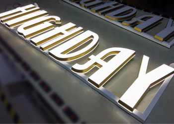 Backlit Letter Signs 3D Illuminated Acrylic With 12V Output Power Supply