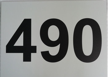 Single Sided Aluminum Metal Signs Outdoor Custom Size Black On White Straight Corner