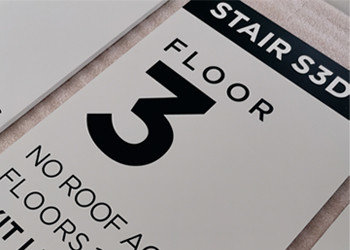 Easily Install ADA Compliant Signs 1/8" Digital Uv Printed Text Custom Color / Size
