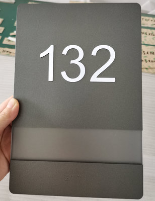 Metallic Finish Thermoformed ADA Signs 1/4 inch Acrylic With Raised Grade 2 Braille