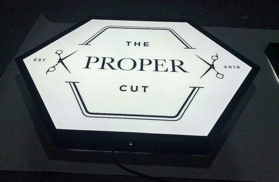 2" Light Boxes Reverse LED Channel Letters Illuminated Cabinet Signage For Business Shop