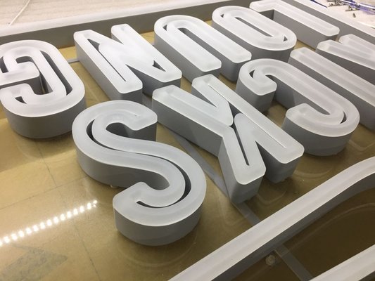 SUS304 3/4" Faux Neon Acrylic LED Illuminated Letters