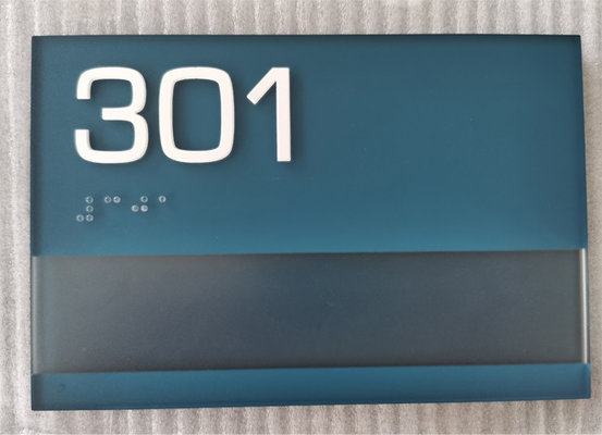 Acrylic 1/8" ADA compliant Room Signage With Insert Window
