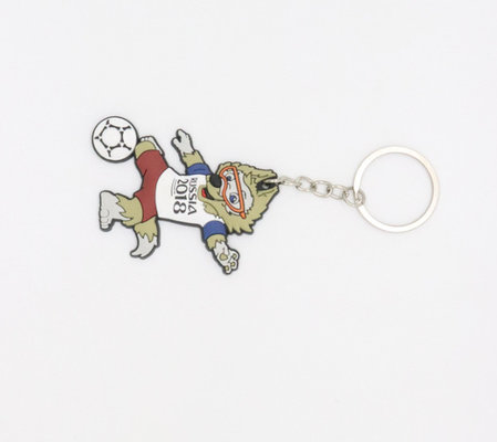 2018  soft key chain hanging Russian World Cup mascot Wolf  Zabivaka
