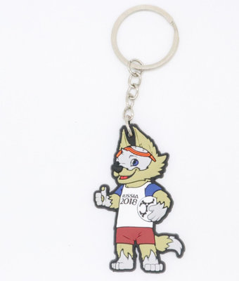 2018  soft key chain hanging Russian World Cup mascot Wolf  Zabivaka