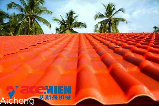 PP material wave tiles extrusion machine making line plastic roof tile machine extruder line plastic recycling machine