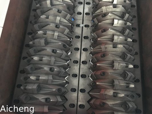 High quality double shaft shredding machine PE PP plastic crusher Plant Waste film crusher shreeder machinery