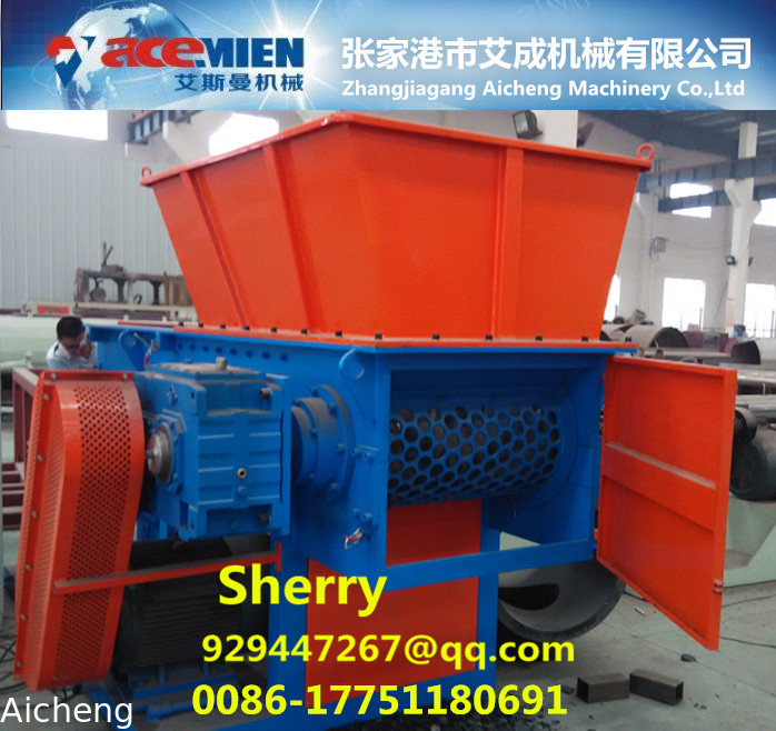 Famous brand single shaft shredder machine Waste plastic crusher  machine PE PP film crusher shreeder machinery