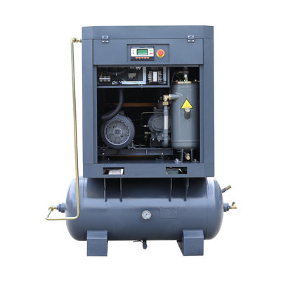 Tank and air dryer mounted rotary screw air compressor supplier
