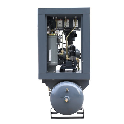 Screw air compressor with air receiver and dryer. supplier