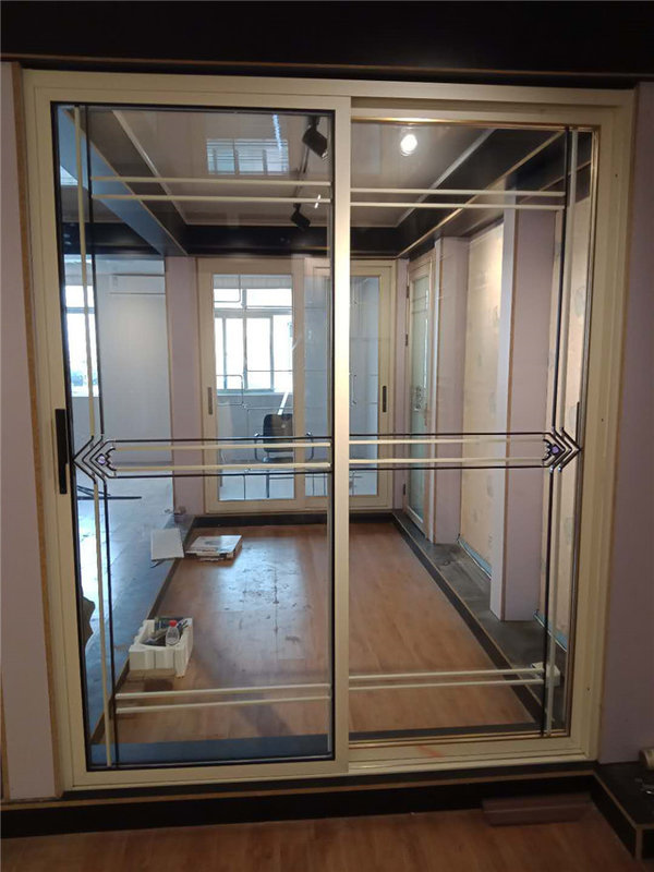 45x40 balcony door sliding door system screen door sound proof heat proof provide many colors aluminum sliding door