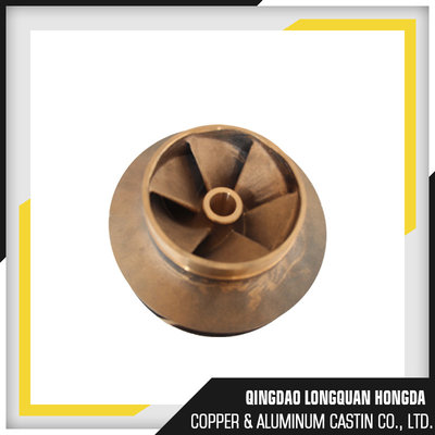 Size Customized Brass Machined Parts , Water Pump Brass Impeller For Boats