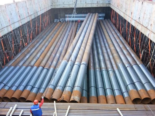 DIN EN API 5L SSAW Steel Pipe Thread Seamless Steel Casing Pipe/oil and gas steel pipe thickness 8mm/10mm/11mm/12mm/13mm