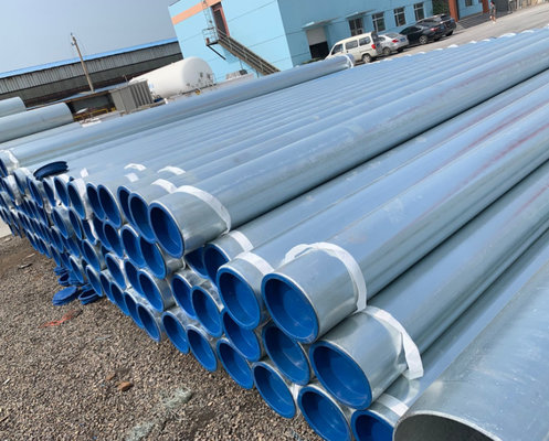 Hot dipped galvanized round steel pipe/BS 1387 / ASTM A53 black galvanized structure steel pipe/carbon steel drain pipe