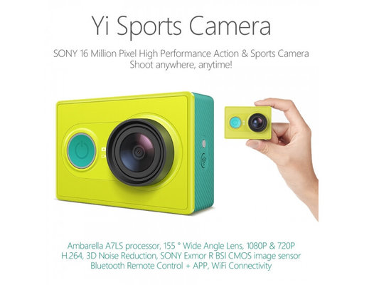 Original Xiaomi Yi Action Camera Xiaoyi Mi Sport Camera 16MP FHD 1080P WIFI Bluetooth 4.0