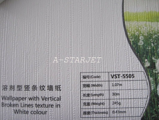 Wallpaper Solvent Inkjet Printing Media For Hotel Decoration