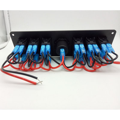 New Arrival Waterproof On Off 6 Gang 5Pin Digital Voltmeter With Led Light Rocker Switch Panel plate For Car Marine Boat