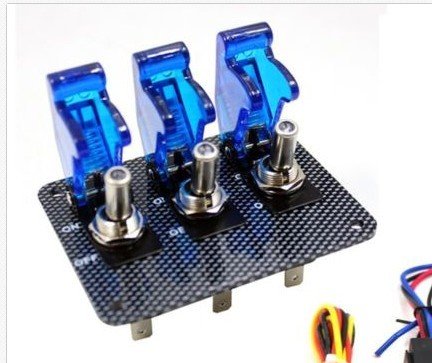 DC 12V Racing Car LED Toggle Switch Panel