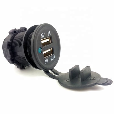 12V 24V Dual USB Outlet 3.1A Port Socket Charger DS2013n New Touch Switch ON-OFF Control