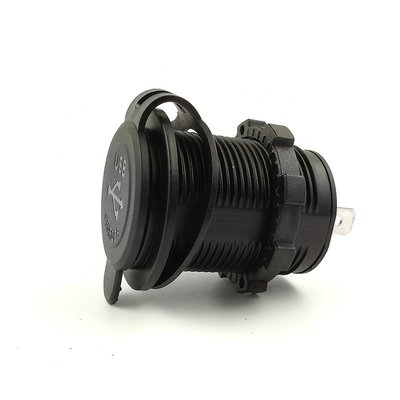 Dual USB Port 5V 2.1/2.1A Charger Socket Adapter For Car Motorcycle Bus Marine