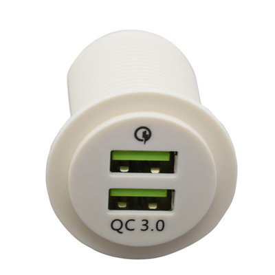 36W Quick Charge 3.0 Dual USB Car Charger Socket for Car modifications